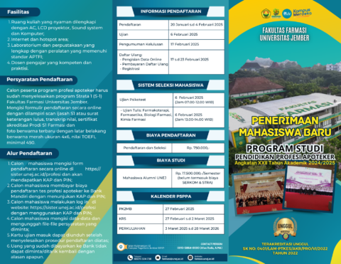 Penerimaan Mahasiswa Baru PSPPA Angkatan XII | FAKULTAS FARMASI